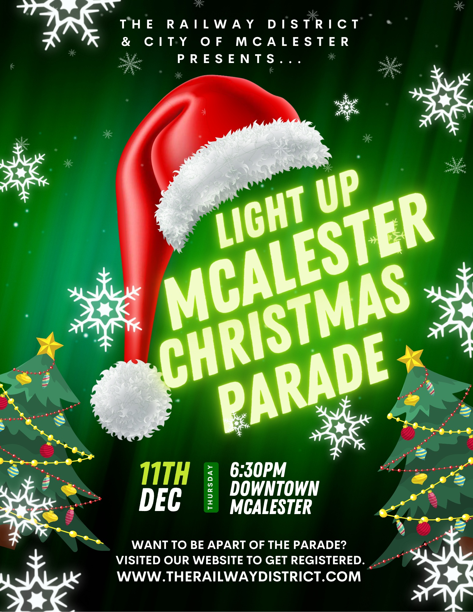 Christmas Parade Sign-Up - The Railway District